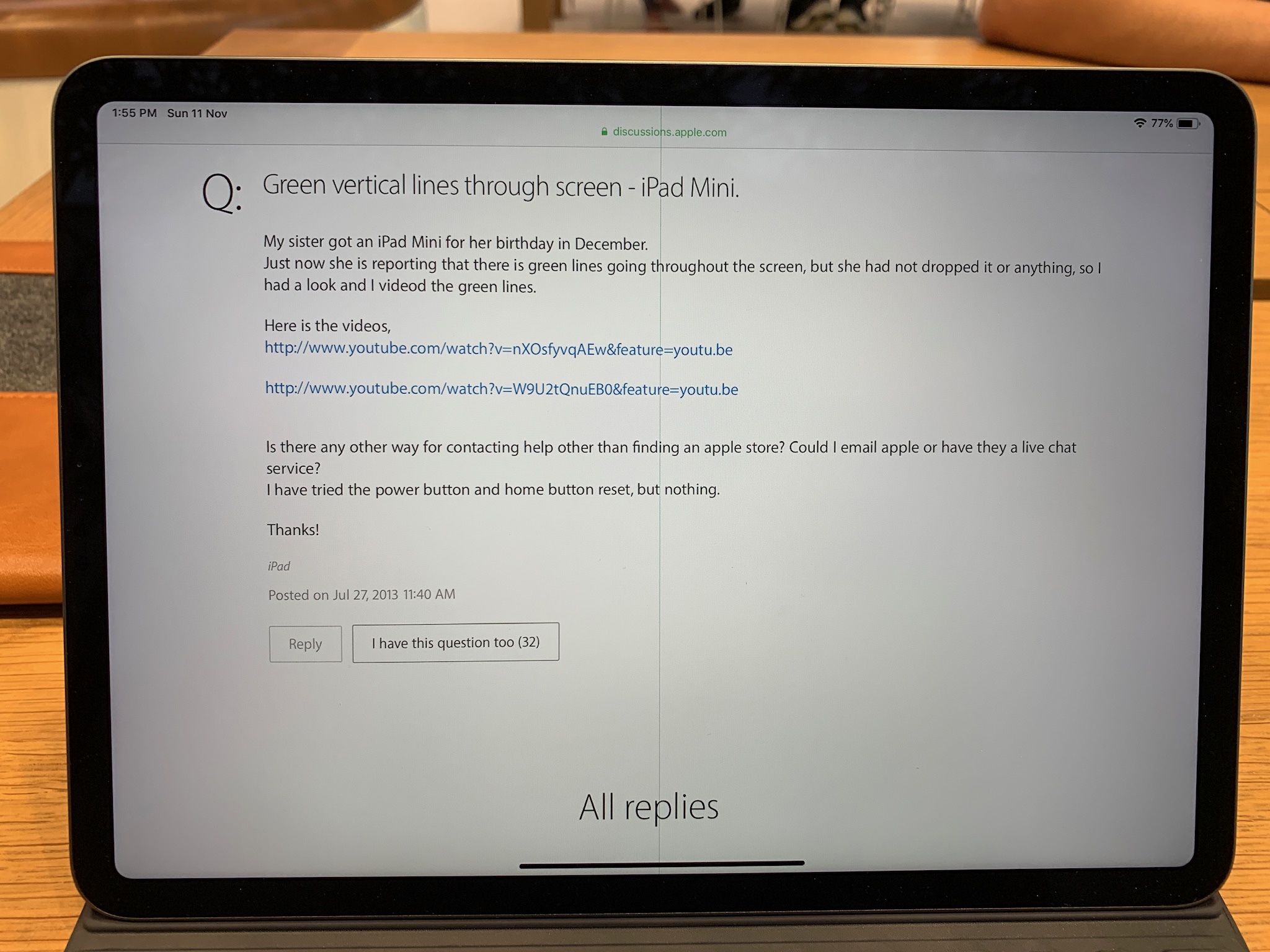 iPad Pro display issues